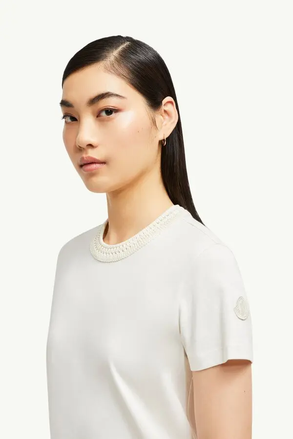 Moncler Crochet Accent Cotton T-shirt