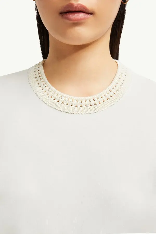 Moncler Crochet Accent Cotton T-shirt