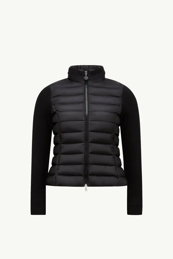 Moncler Padded Wool Zip-up Cardigan
