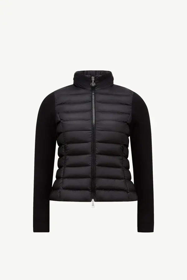 Moncler Padded Wool Zip-up Cardigan