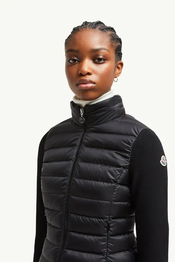 Moncler Padded Wool Zip-up Cardigan