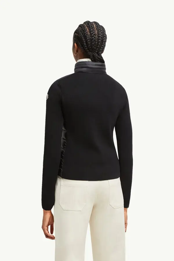 Moncler Padded Wool Zip-up Cardigan