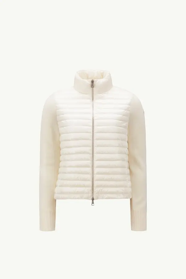 Moncler Padded Wool Zip-up Cardigan