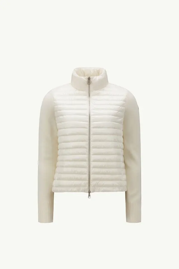 Moncler Padded Wool Zip-up Cardigan