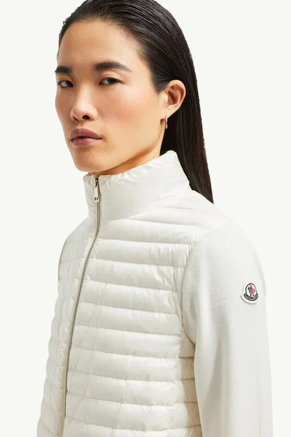 Moncler Padded Wool Zip-up Cardigan
