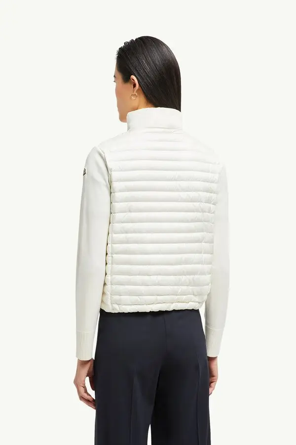 Moncler Padded Wool Zip-up Cardigan
