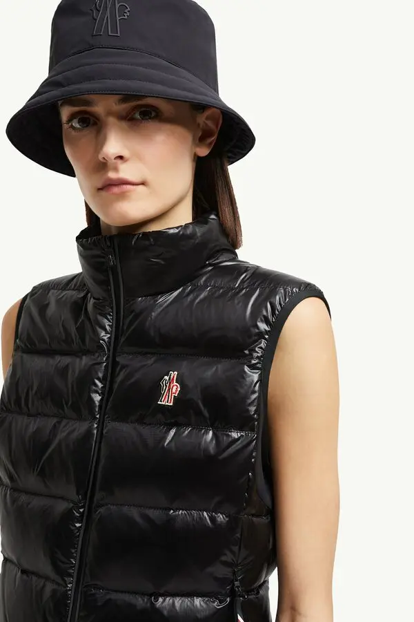 Moncler Padded Zip-up Jersey Vest