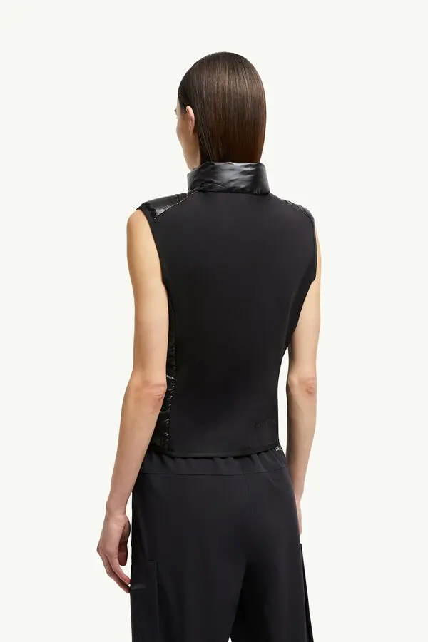 Moncler Padded Zip-up Jersey Vest