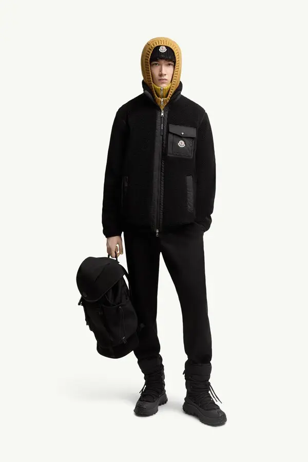 Moncler Teddy Zip-up Sweatshirt With Pocket