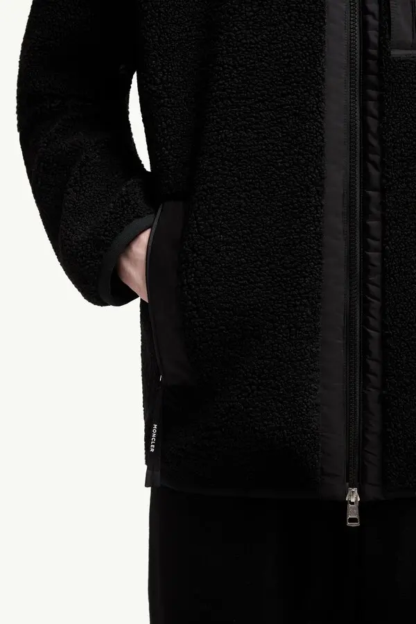 Moncler Teddy Zip-up Sweatshirt With Pocket