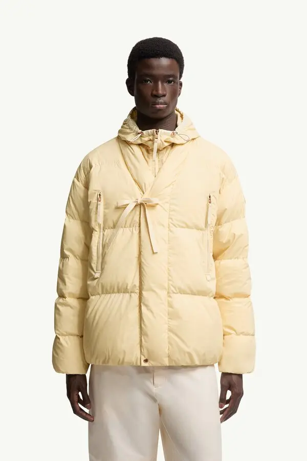MONCLER X GILGA FARM DESIGNED BY DONALD GLOVER X Gilga Farm Donald Glover Tangelo Short Down Jacket