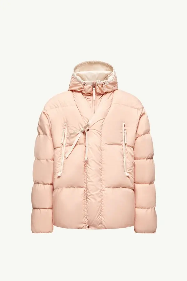 MONCLER X GILGA FARM DESIGNED BY DONALD GLOVER X Gilga Farm Donald Glover Tangelo Short Down Jacket - Pink