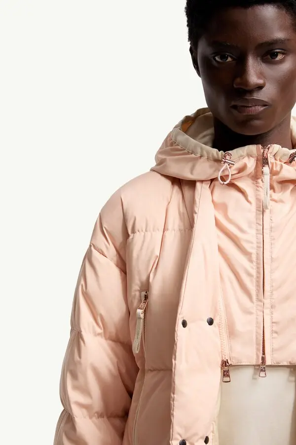 MONCLER X GILGA FARM DESIGNED BY DONALD GLOVER X Gilga Farm Donald Glover Tangelo Short Down Jacket - Pink
