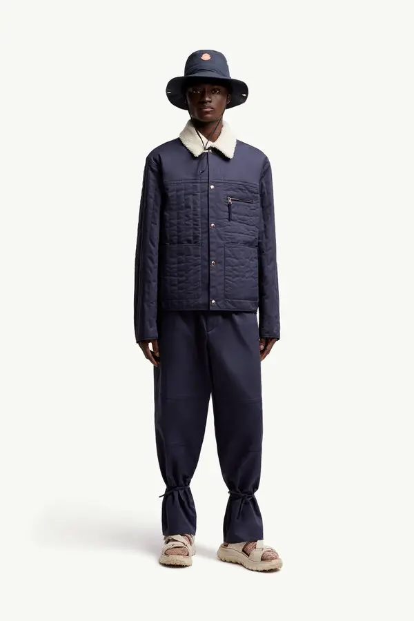 MONCLER X GILGA FARM DESIGNED BY DONALD GLOVER X Gilga Farm Donald Glover Kishus Padded Shirt Jacket - Blue
