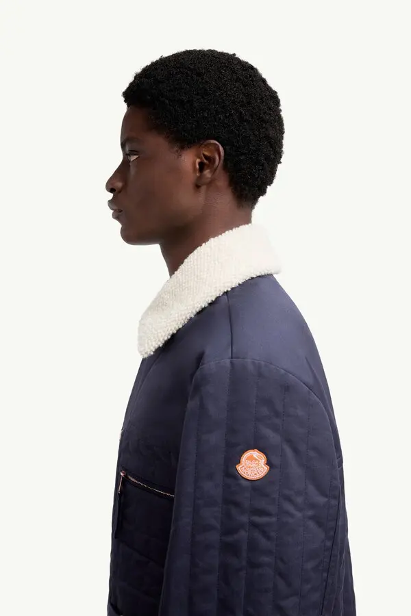 MONCLER X GILGA FARM DESIGNED BY DONALD GLOVER X Gilga Farm Donald Glover Kishus Padded Shirt Jacket - Blue