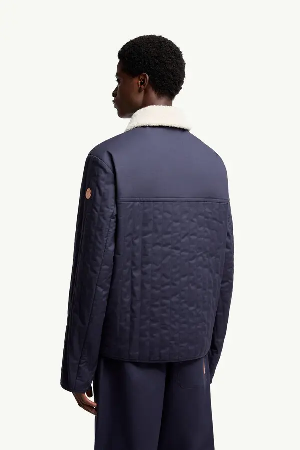 MONCLER X GILGA FARM DESIGNED BY DONALD GLOVER X Gilga Farm Donald Glover Kishus Padded Shirt Jacket - Blue