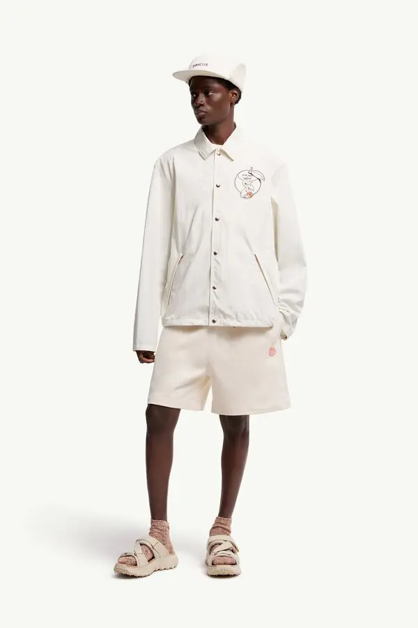 MONCLER X GILGA FARM DESIGNED BY DONALD GLOVER X Gilga Farm Donald Glover Satsuma Shirt Jacket - White