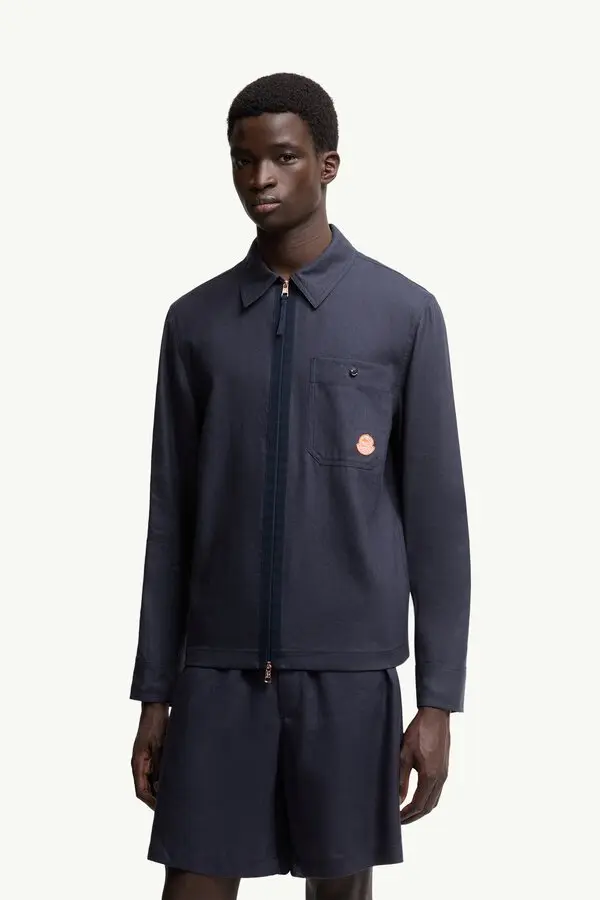 MONCLER X GILGA FARM DESIGNED BY DONALD GLOVER X Gilga Farm Donald Glover Linen Blend Shirt