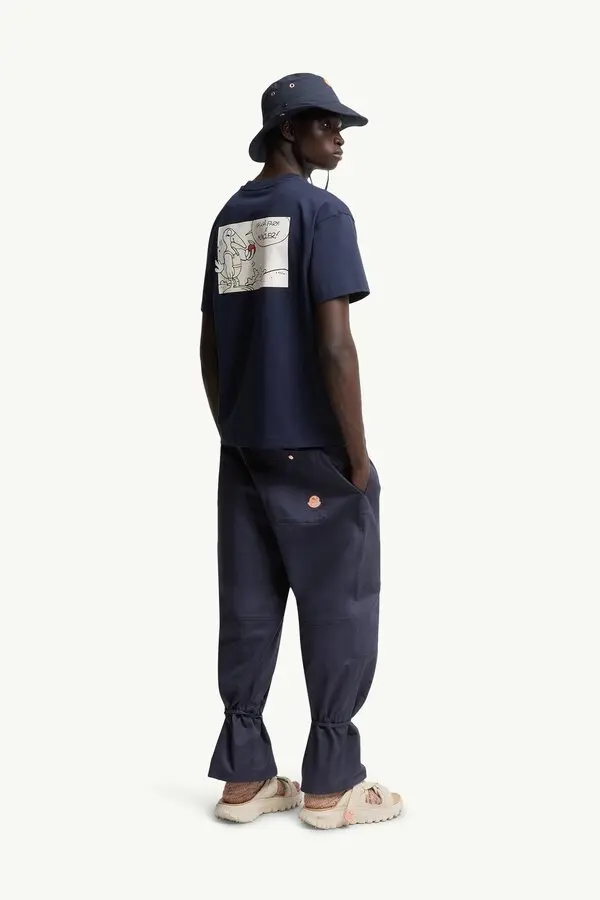 MONCLER X GILGA FARM DESIGNED BY DONALD GLOVER X Gilga Farm Donald Glover Cotton T-shirt - Blue