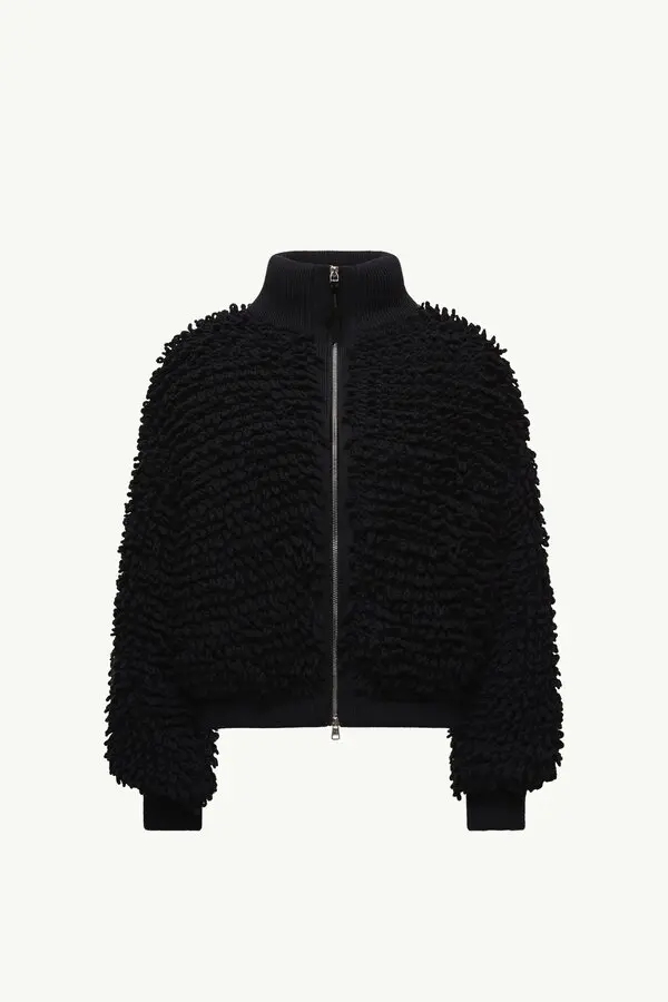 MONCLER X EDWARD ENNINFUL Wool Blend Zip-up Cardigan