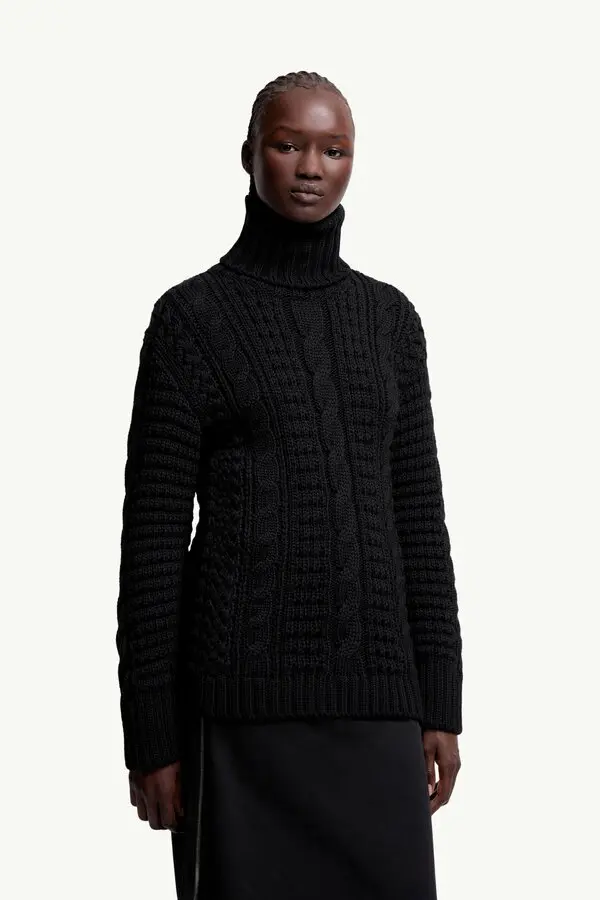 MONCLER X EDWARD ENNINFUL Wool Turtleneck Sweater