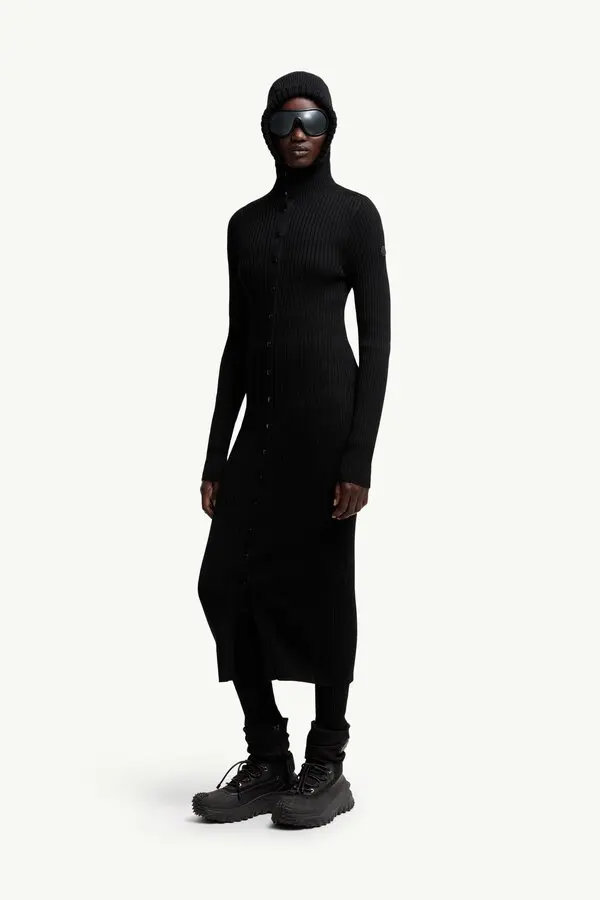 MONCLER X EDWARD ENNINFUL Wool Turtleneck Dress