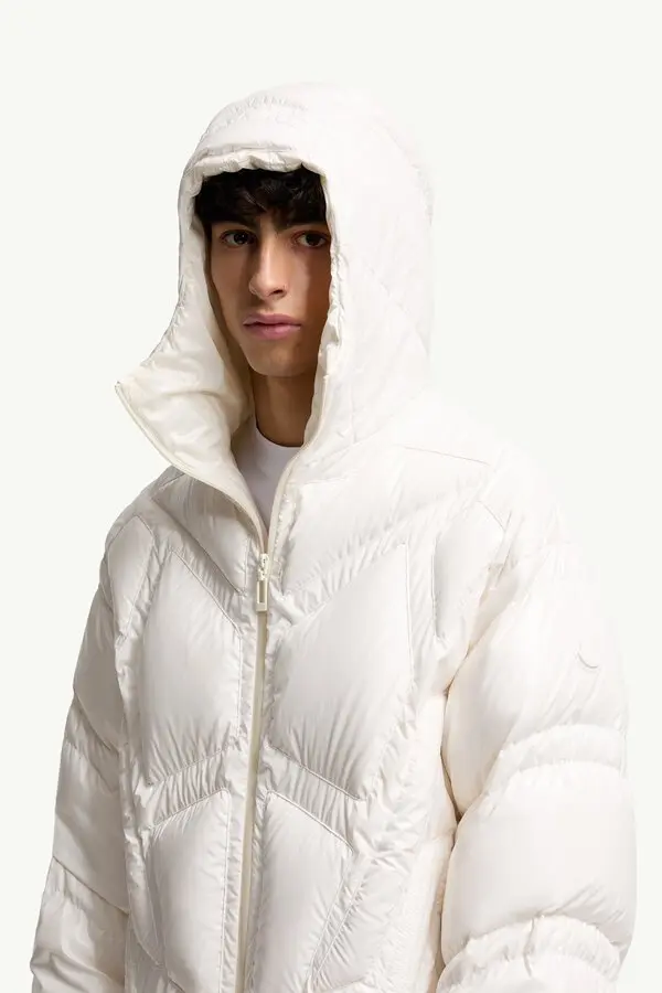 MONCLER X A$AP ROCKY Bahianinha Hooded Short Down Jacket - White