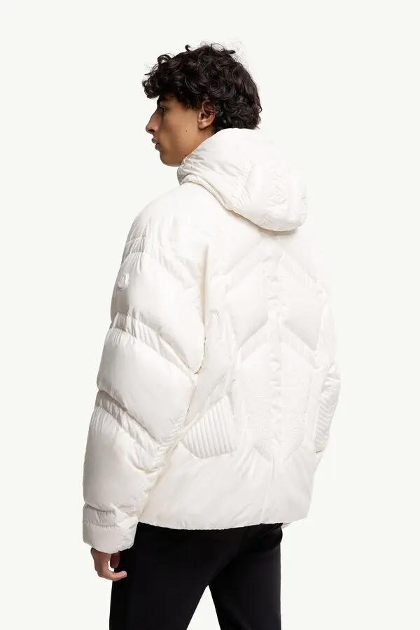 MONCLER X A$AP ROCKY Bahianinha Hooded Short Down Jacket - White