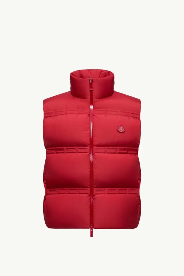 MONCLER X A$AP ROCKY Sparky Down Vest - Red