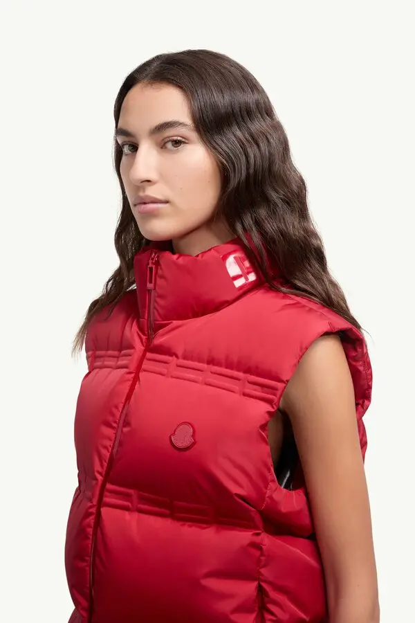 MONCLER X A$AP ROCKY Sparky Down Vest - Red
