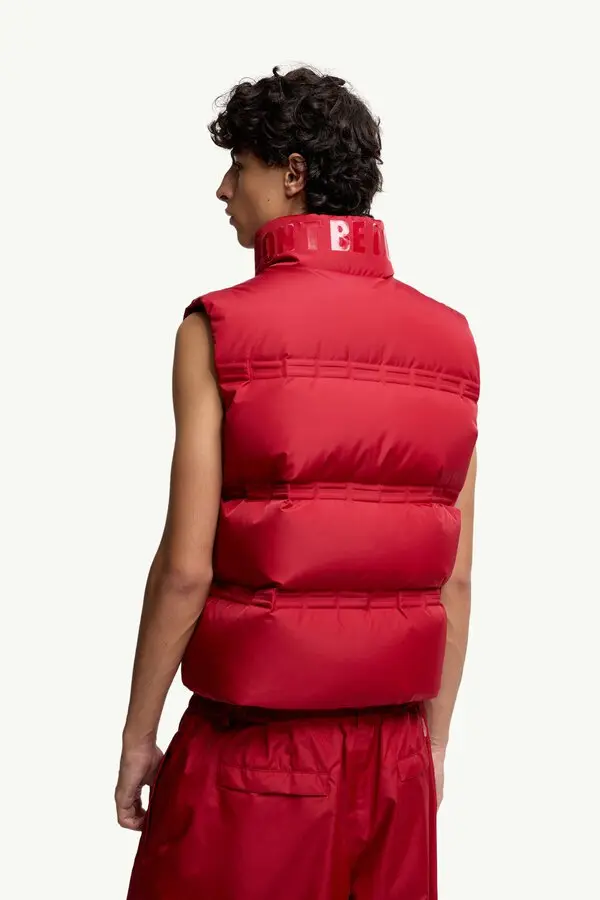 MONCLER X A$AP ROCKY Sparky Down Vest - Red