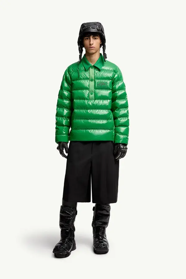 MONCLER X A$AP ROCKY Vardar Down Polo Shirt Jacket - Green