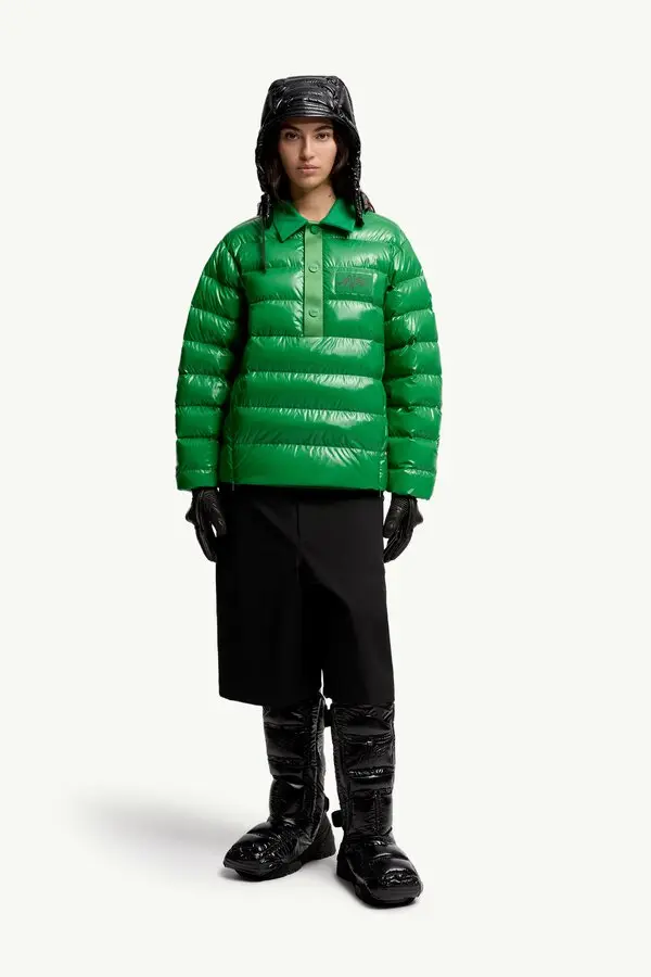 MONCLER X A$AP ROCKY Vardar Down Polo Shirt Jacket - Green