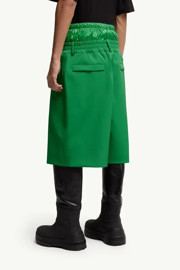 MONCLER X A$AP ROCKY Logo Print Shorts - Green