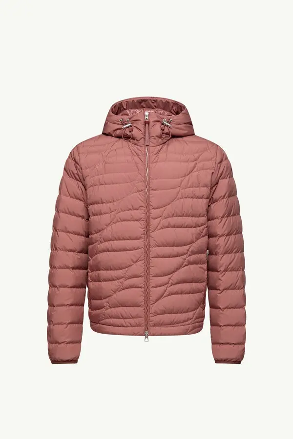 Moncler Chitu Hooded Short Down Jacket - Red