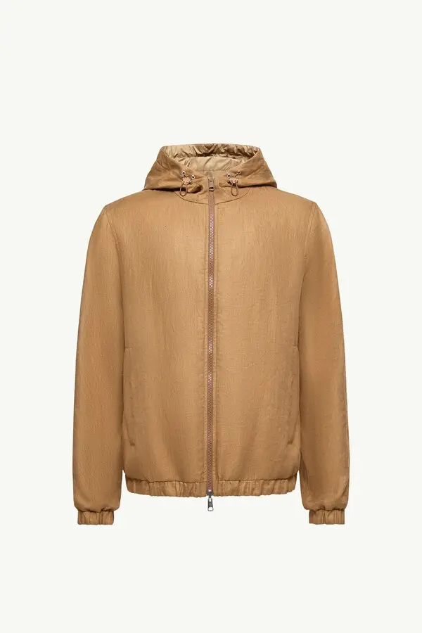 Moncler Duguay Reversible Hooded Jacket - Brown