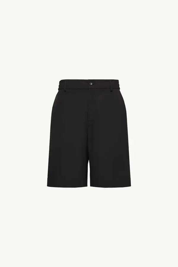 Moncler Seersucker Shorts - Black