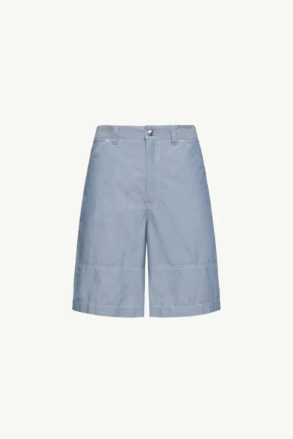 Moncler Chambray Cargo Shorts