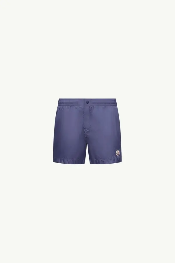 Moncler Logo Swim Shorts - Blue