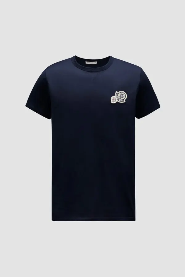 Moncler Double Logo Patch Cotton T-shirt