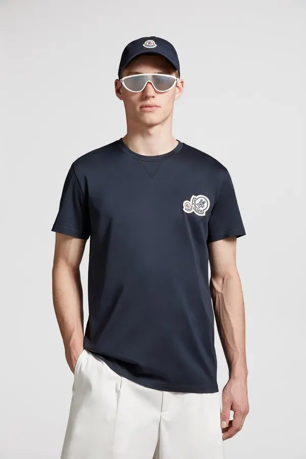 Moncler Double Logo Patch Cotton T-shirt
