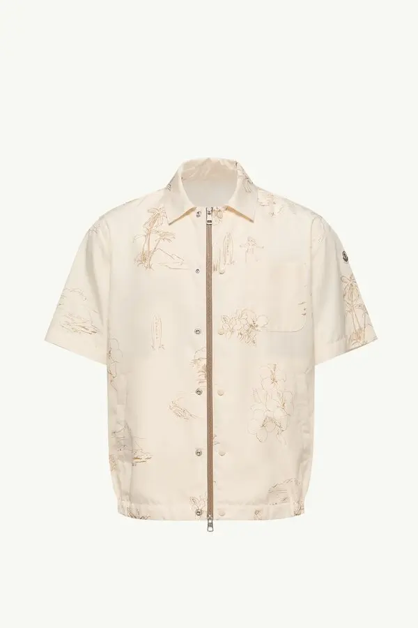 Moncler Surf Print Short Sleeve Shirt