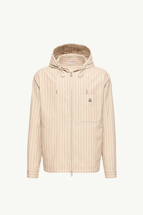 Moncler Striped Cotton Poplin Shirt