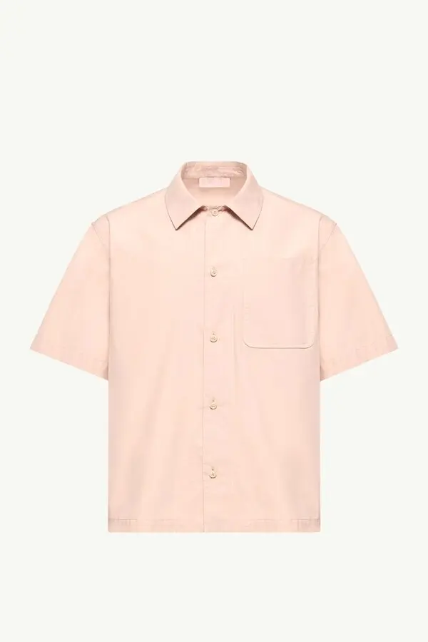 Moncler Cotton Poplin Short Sleeve Shirt