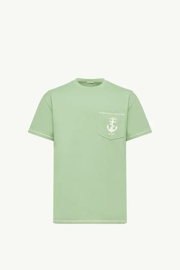 Moncler Embroidered Anchor Cotton T-shirt