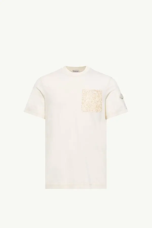 Moncler Paisley Print Cotton T-shirt