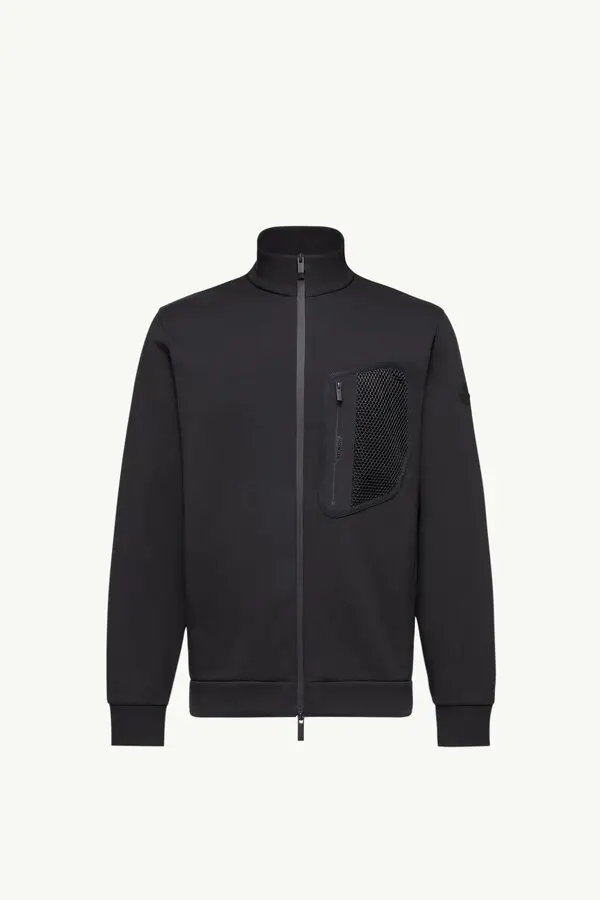 Moncler Logo Cotton Zip-up Sweatshirt