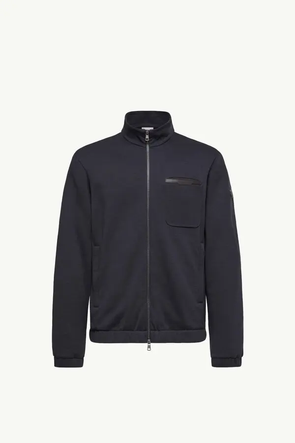 Moncler Cotton Blend Zip-up Sweatshirt