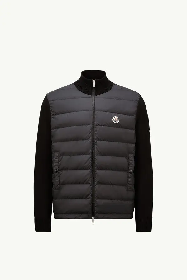 Moncler Padded Zip-up Cotton Cardigan