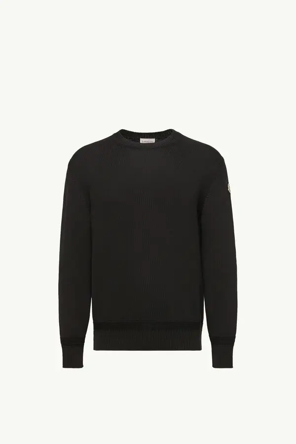 Moncler Logo Patch Cotton Sweater